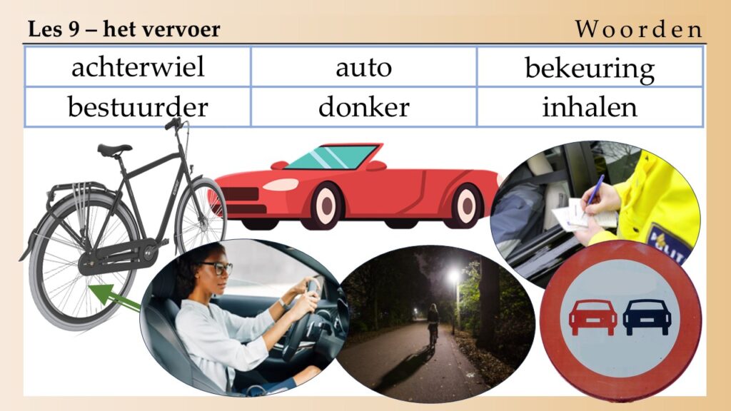 Het vervoer – woorden - Nederlandse les